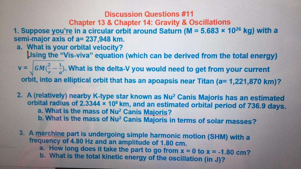 = Discussion Questions #11 Chapter 13 & Chapter 14: | Chegg.com