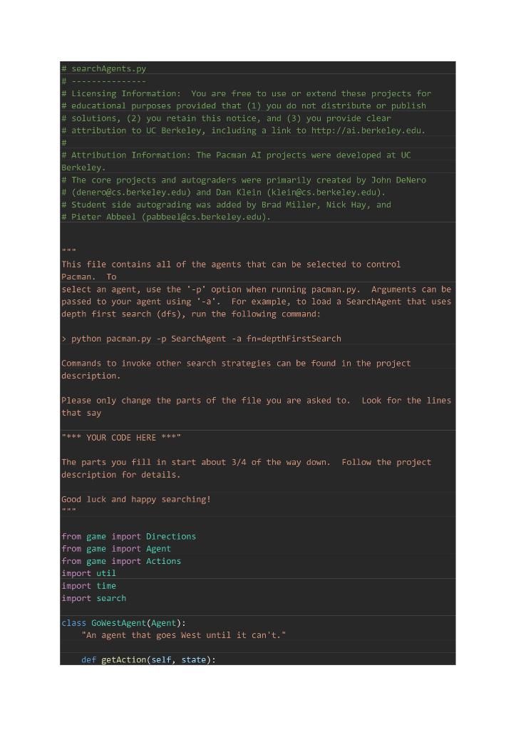 Solved N.B this is a pacman game sample program in | Chegg.com