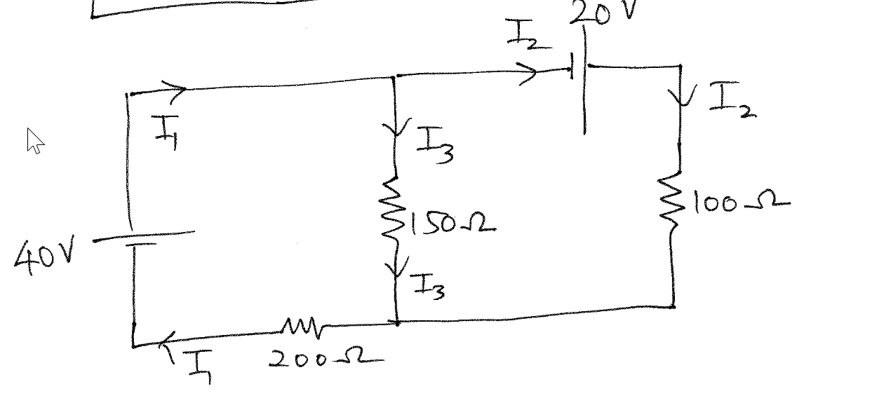 Solved The Loop Equation For The Right Loop That Is The 