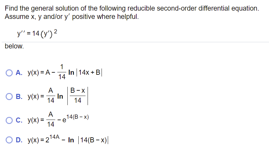 Solved Find the general solution of the following reducible | Chegg.com