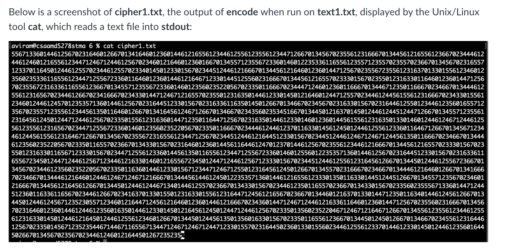 Solved This project implements a simple encoding and | Chegg.com
