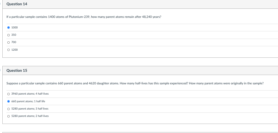 Solved Part 2 - Absolute Age Dating Now that you have | Chegg.com