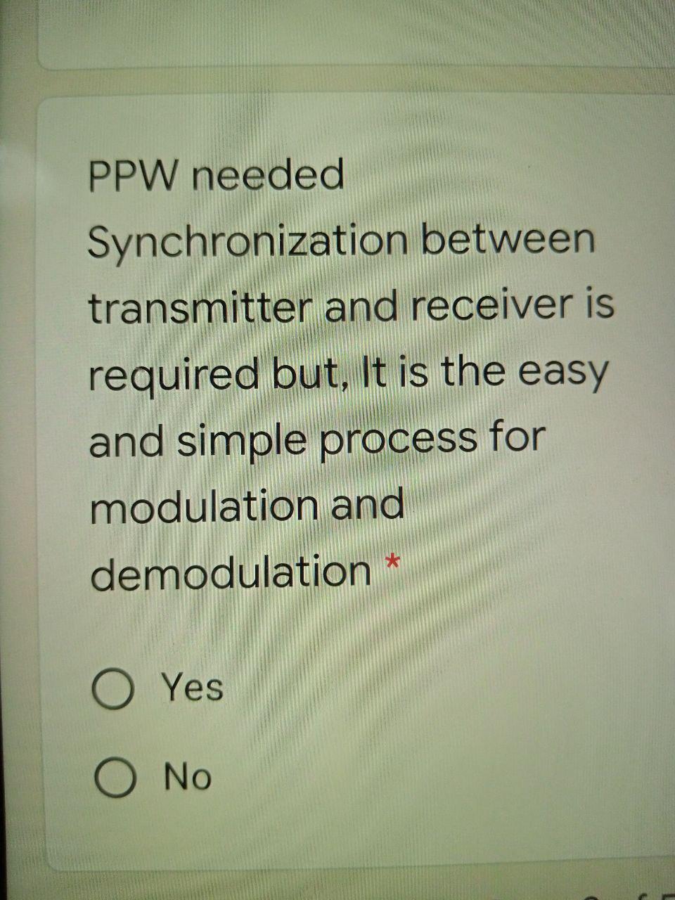 Solved PPW needed Synchronization between transmitter and | Chegg.com