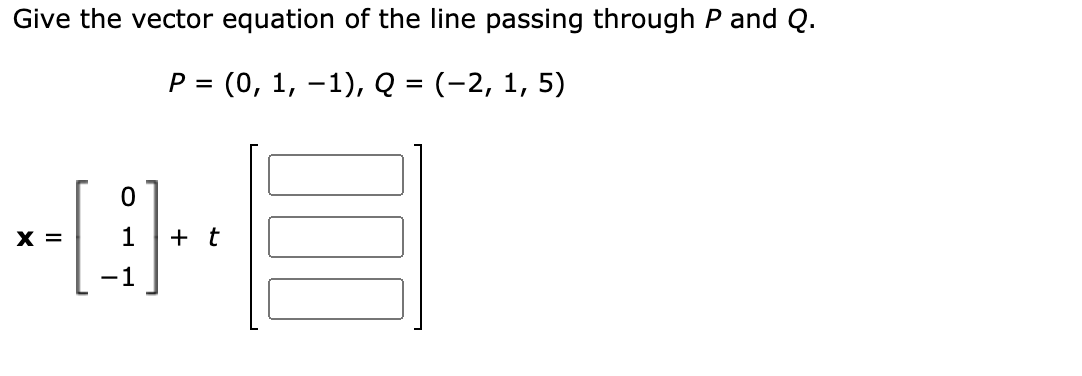 Solved Write the equation of the line passing through P with | Chegg.com