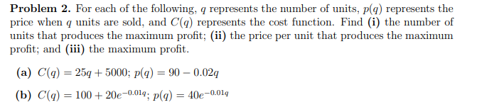 Solved Problem 2. For each of the following, q represents | Chegg.com