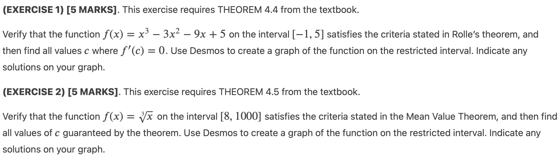 Solved theorem 4.4: Rolle’s Theorem, Let 𝑓 be a continuous | Chegg.com