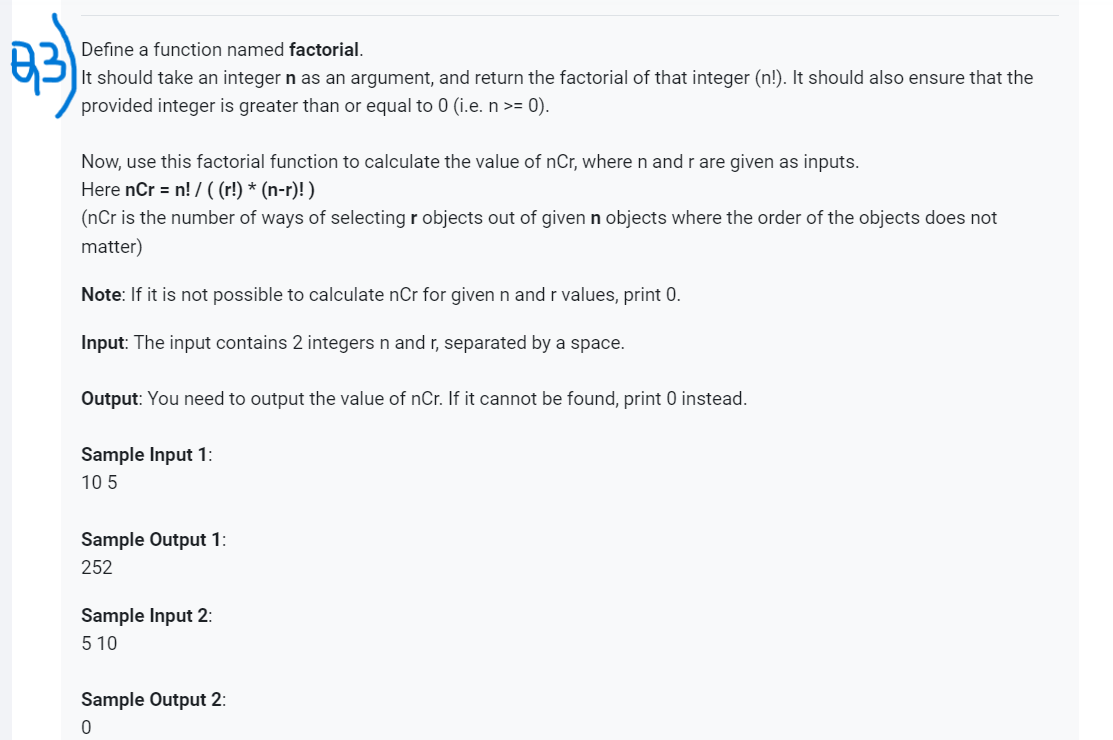 Solved It should take an integer n as an argument, and | Chegg.com