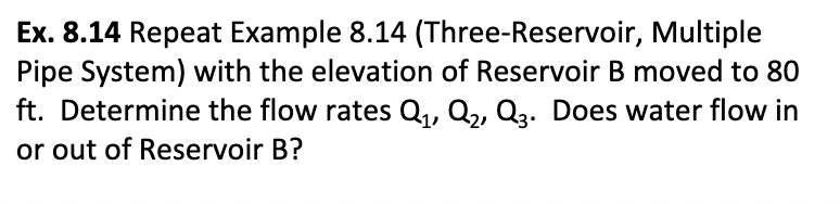 Solved GIVEN Three reservoirs are connected by three pipes | Chegg.com