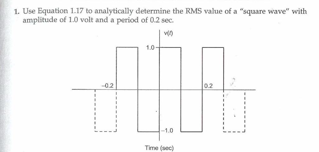 Solved 1. Use Equation 1.17 to analytically determine the | Chegg.com