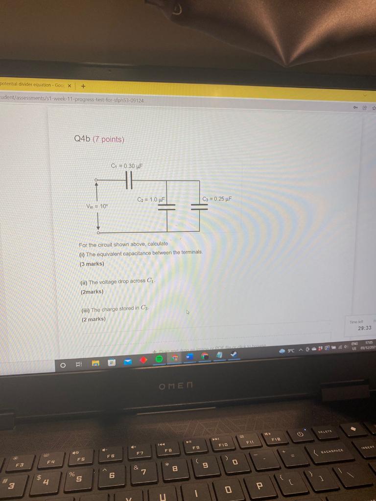 Solved potential divider equation.GOO X + | Chegg.com