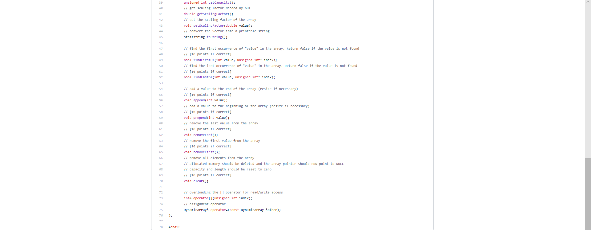 Given The Following Header File Implement The 2226