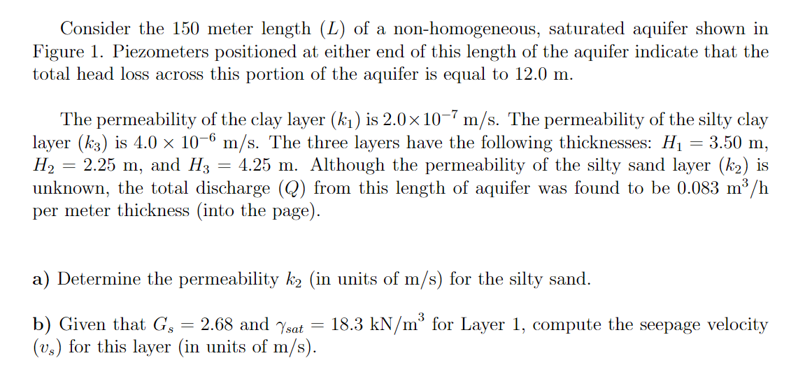 Solved Consider the 150 meter length (L) of a | Chegg.com