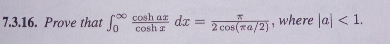 Solved 7.3.16. Prove that Sood coohan dx = 2 cosſma/2), | Chegg.com