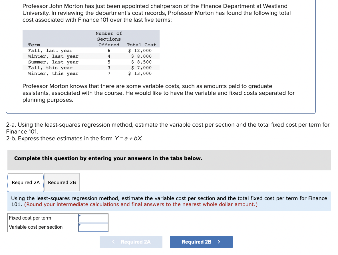 Solved Using the least-squares regression method, estimate | Chegg.com