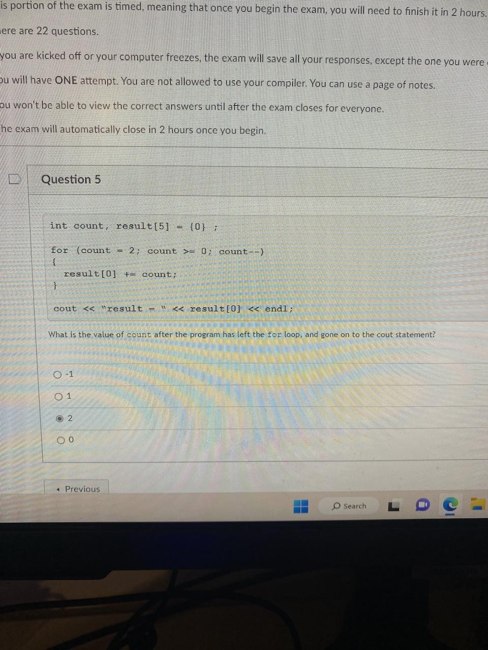 Solved is portion of the exam is timed, meaning that once | Chegg.com