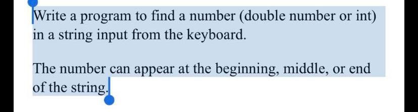 Solved Write a program to find a number (double number or | Chegg.com