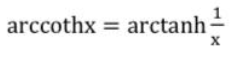 Solved arccothx = arctanh X | Chegg.com
