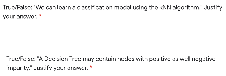 Solved True/False: "We can learn a classification model | Chegg.com