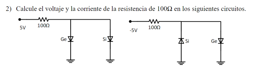 Solved Calcule el voltaje y la corriente de la resistencia | Chegg.com
