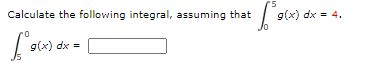 Solved Calculate the following integral, assuming that g(x) | Chegg.com