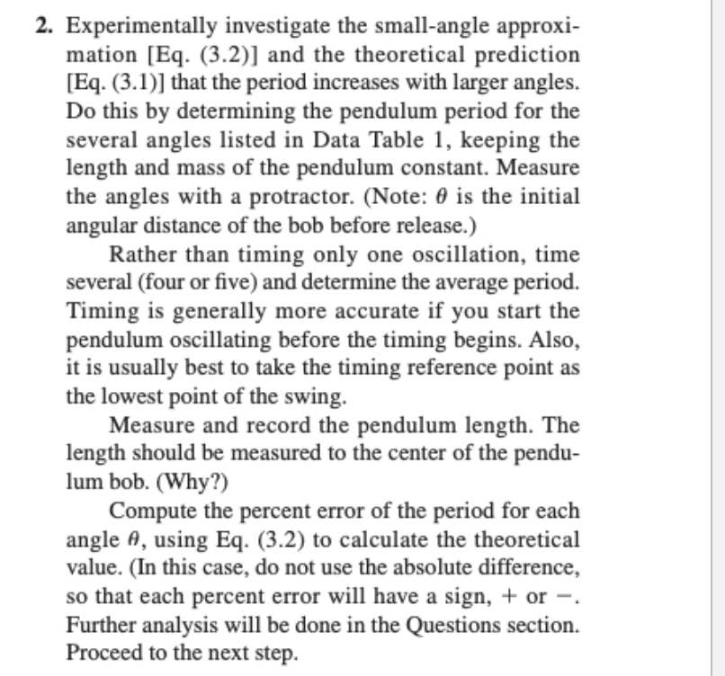 Experimentally investigate the small-angle | Chegg.com