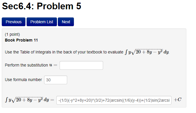 Solved Sec6.4: Problem 5 Previous Problem List Next (1 | Chegg.com
