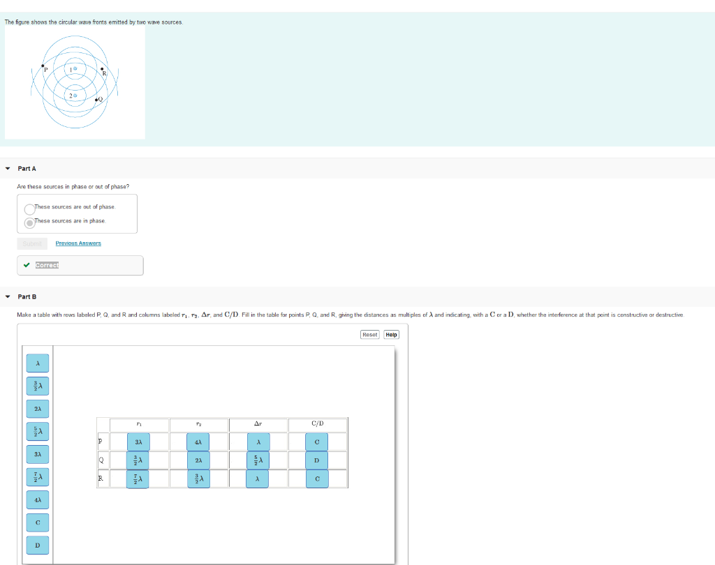 Solved The figure shows the circular wavefronts emitted by | Chegg.com
