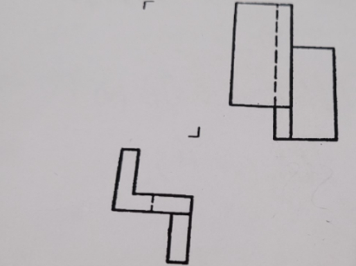 Solved Draw the missing projection and construct the 3D | Chegg.com