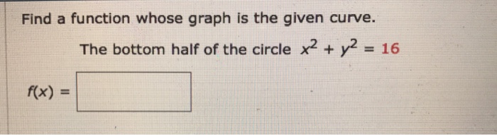 Solved Find a function whose graph is the given curve. The | Chegg.com