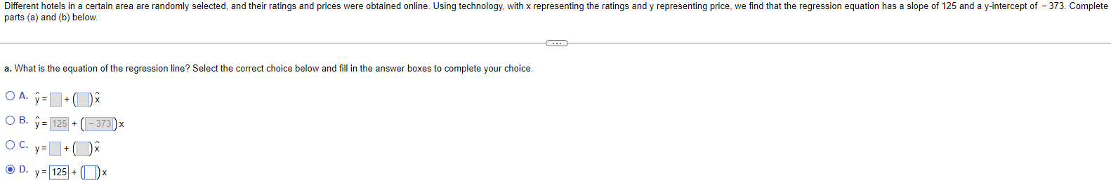 Solved parts (a) and (b) below. a. What is the equation of | Chegg.com