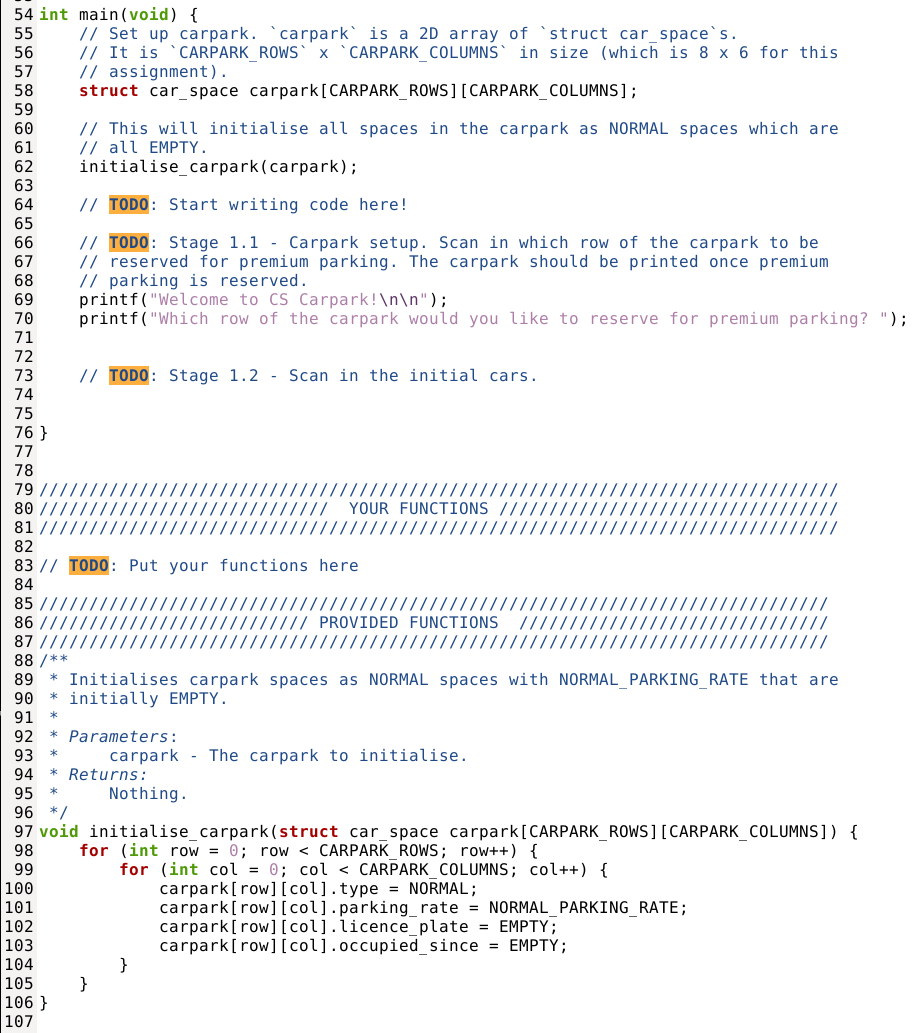 Solved Add all current cars to the carpark. How many cars | Chegg.com