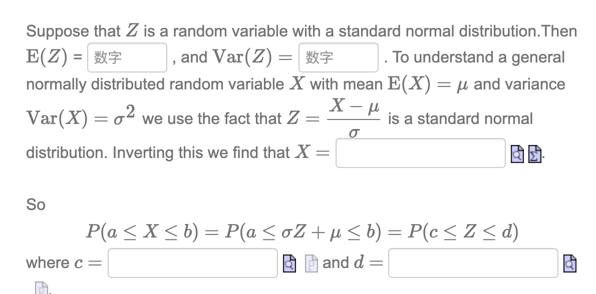 Solved = = Suppose that Z is a random variable with a | Chegg.com