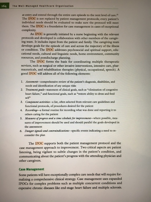 Solved THE WELL-MANAGED Healthcare Organization EIGHTH | Chegg.com