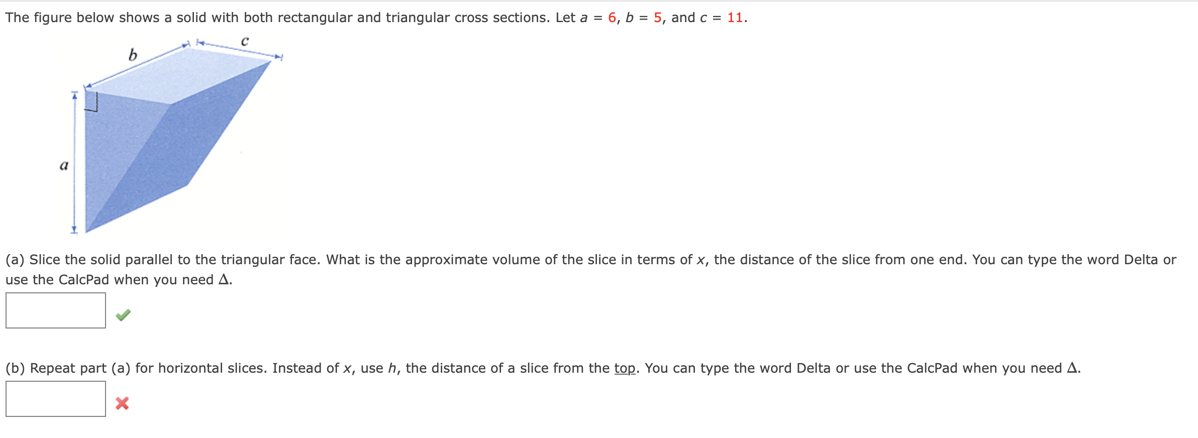 Solved The figure below shows a solid with both rectangular | Chegg.com
