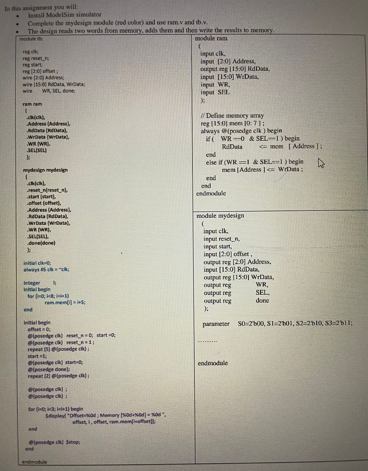 Solved \r\nHere is state diagram of mydesign | Chegg.com