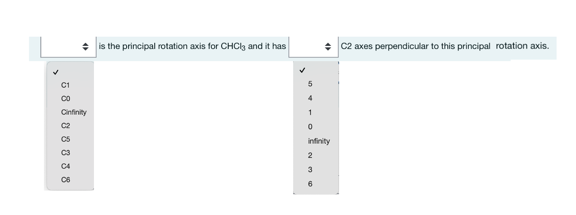 Solved is the principal rotation axis for CHCl3 and it has A | Chegg.com