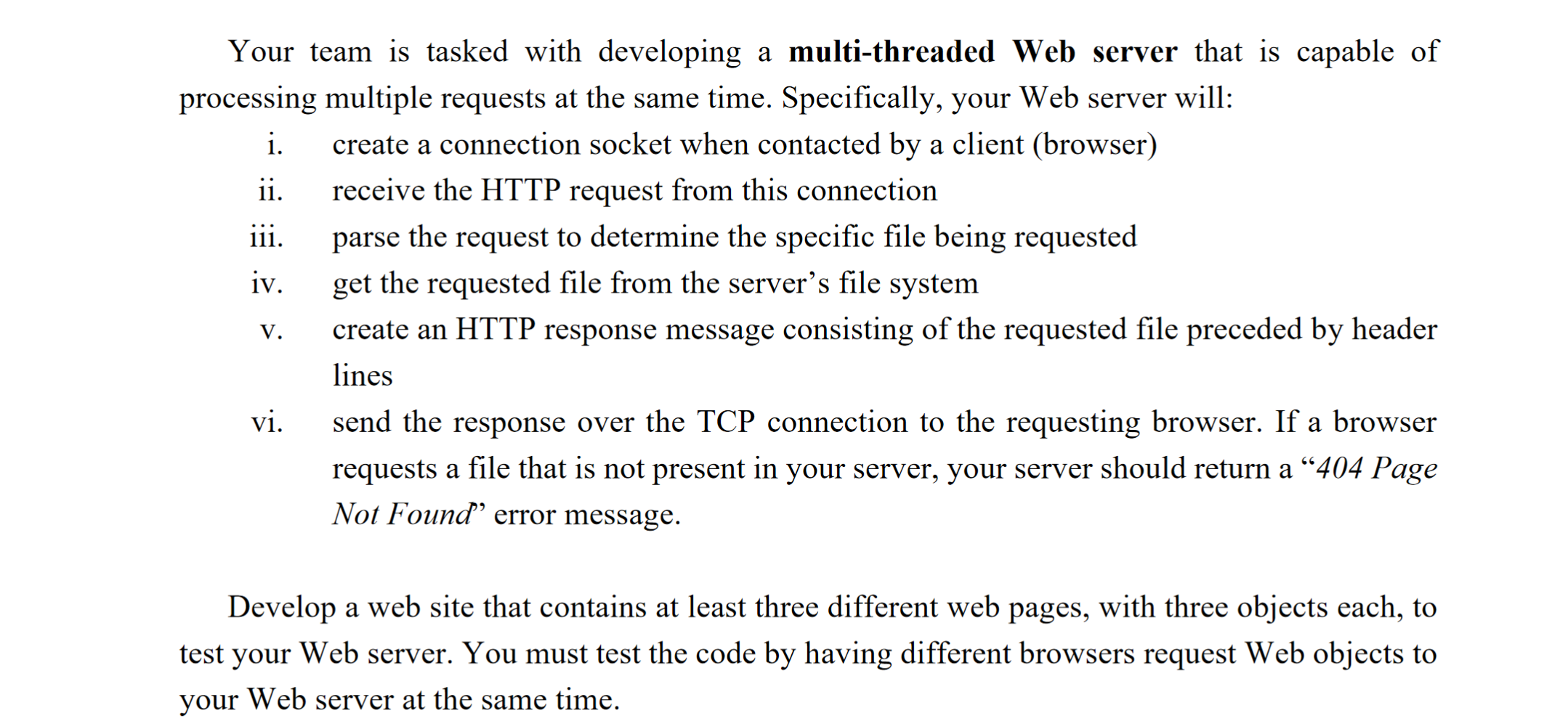 Solved Your team is tasked with developing a multi-threaded | Chegg.com