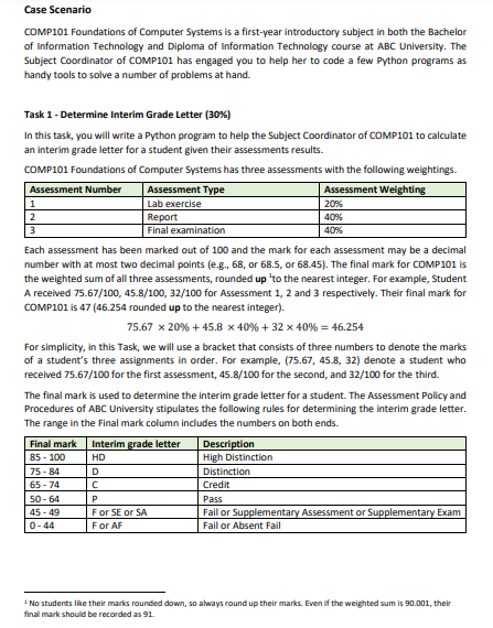 Solved Case Scenario COMP101 Foundations of Computer Systems | Chegg.com