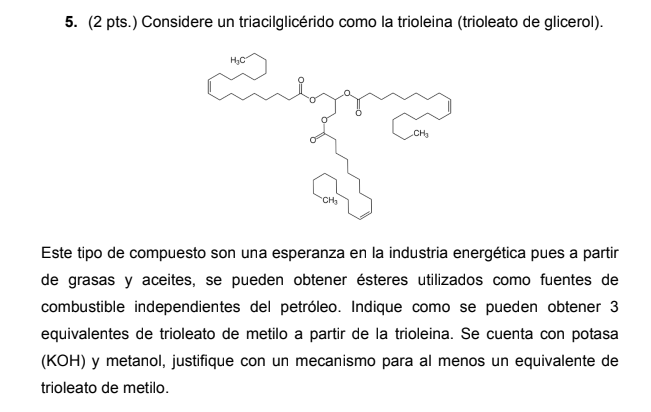 Solved Consider a triacylglyceride such as triolein | Chegg.com