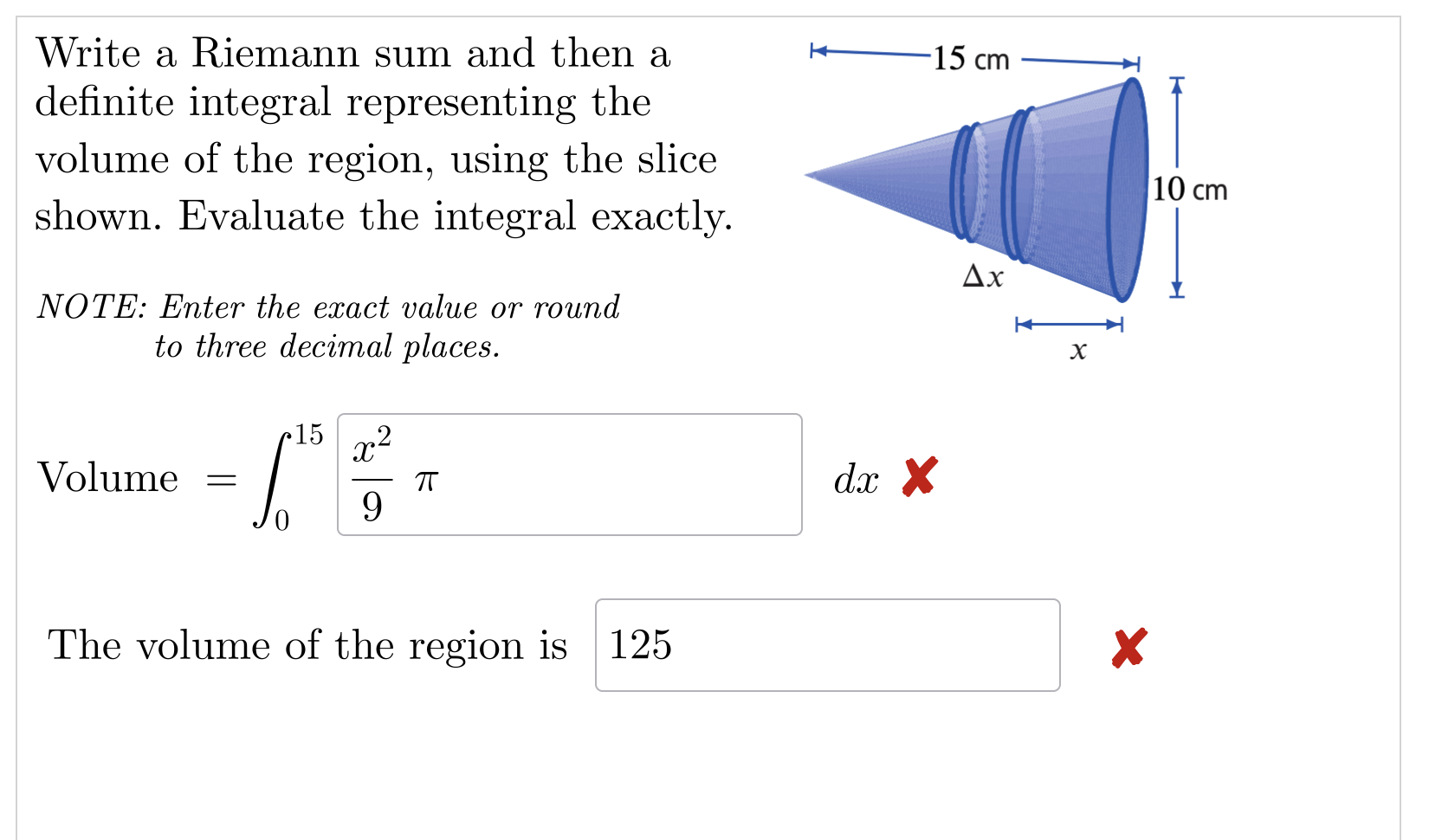Solved Write A Riemann Sum And Then A Definite Integral