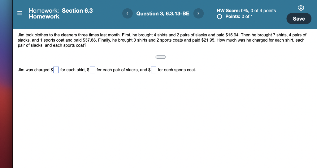 Solved Homework Section 6 3 Homework Question 3 6 3 13 Be