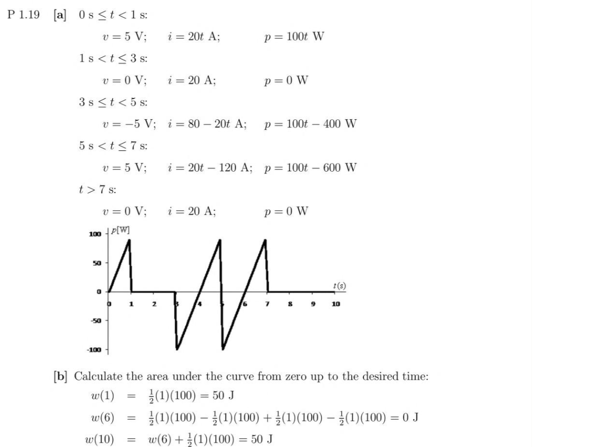 Solved 19 The voltage and current at the terminals of the | Chegg.com