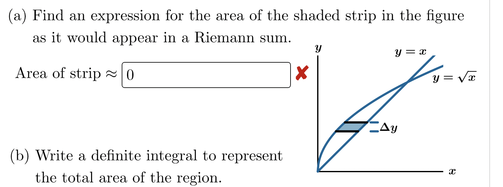 Solved (a) Find an expression for the area of the shaded | Chegg.com