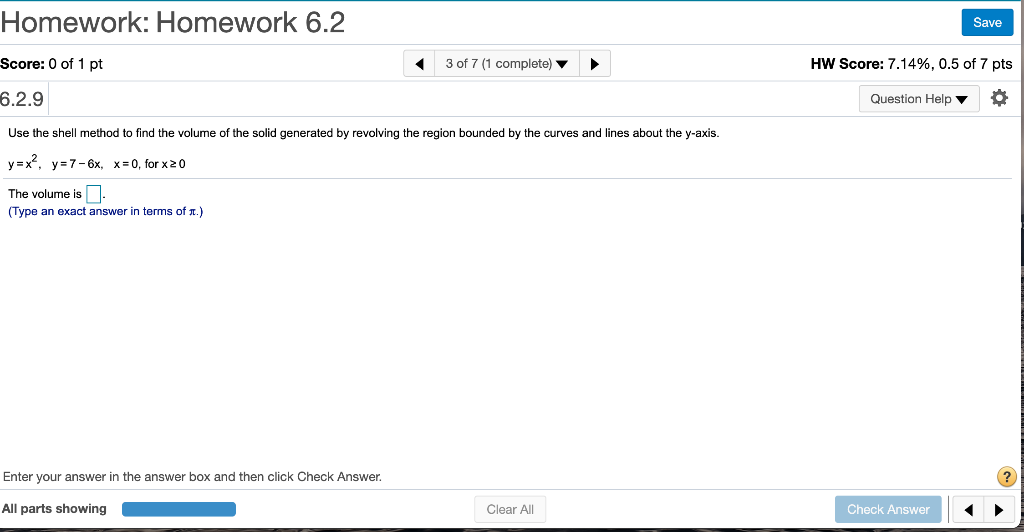Solved Homework Homework 6 2 Save Score 0 Of 1 Pt 3 Of 7