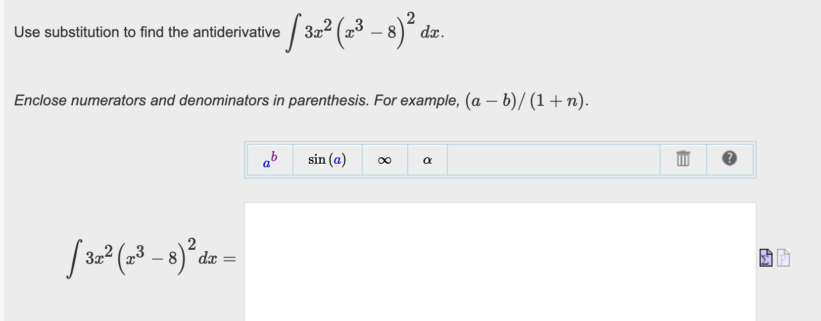 Solved Use substitution to find the antiderivative | Chegg.com
