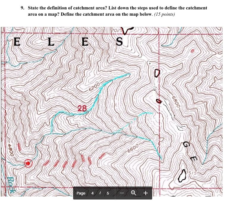 Solved 9. State the definition of catchment area? List down | Chegg.com