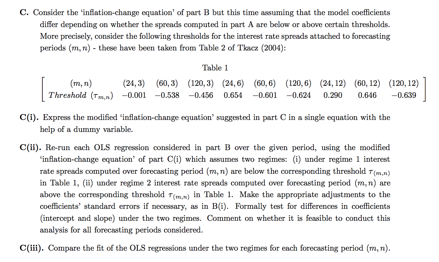 A. You will conduct your time series analysis using | Chegg.com