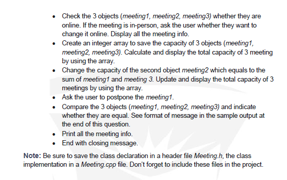 Solved Question 2 Implementing A Class 14 Pts A A 