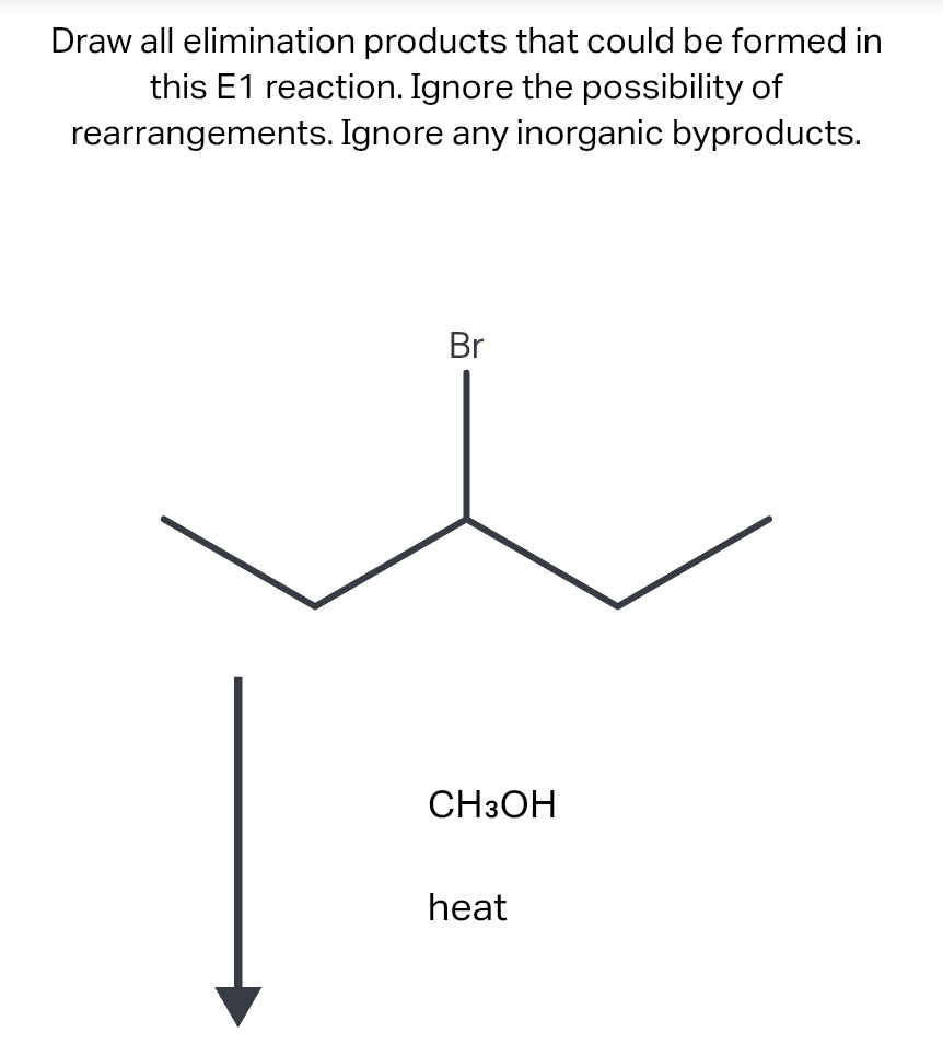 Solved Draw all elimination products that could be formed in | Chegg.com