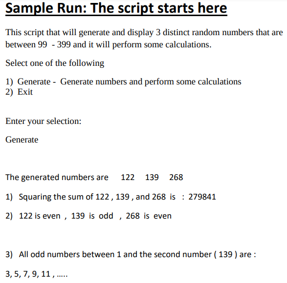 Solved Write the above as comments in the script. Should | Chegg.com